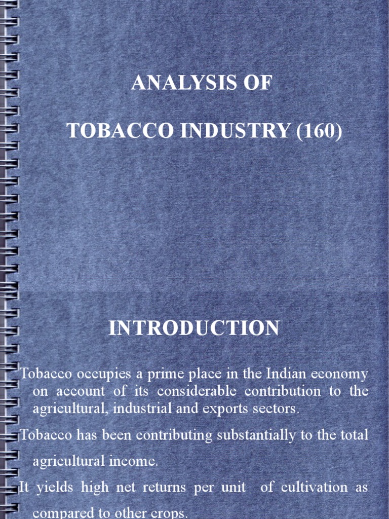 Analysis of Tobacco Industry | PDF | Tobacco | Taxes