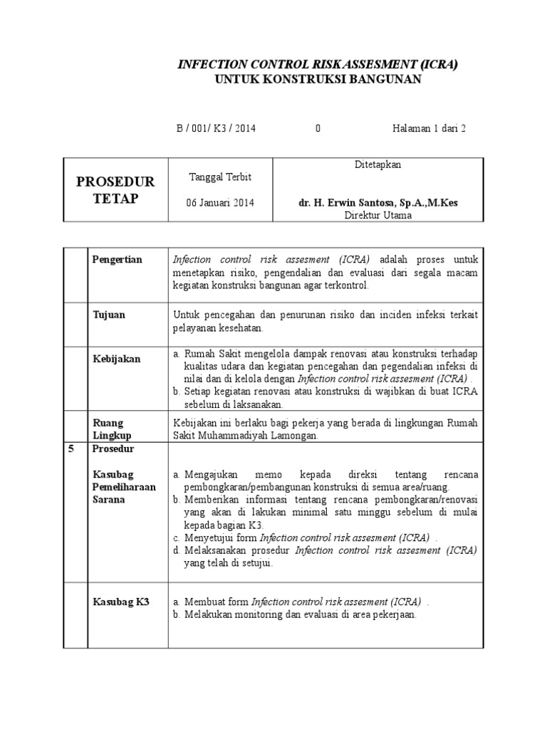 1 Sop Icra Konstruksi | PDF
