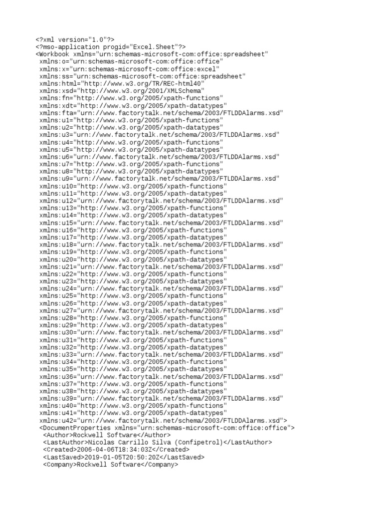 SCADA CPF1 CPF1 ALM AlarmServer AlarmExport | PDF | Office Software ...