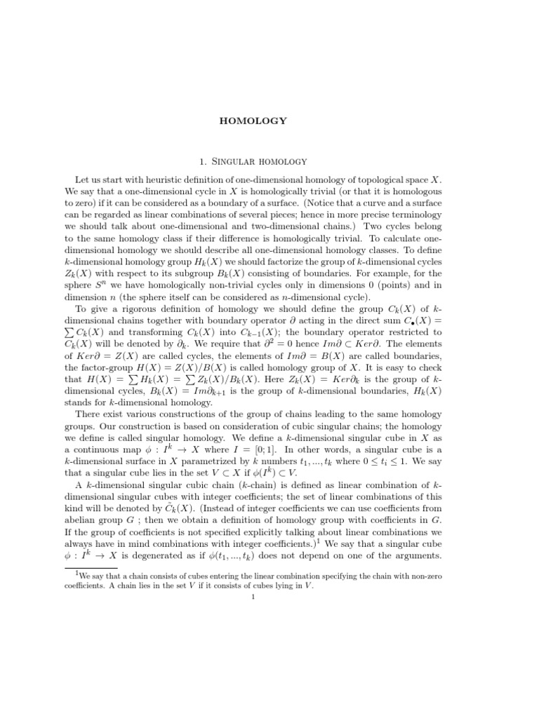 An Introduction to Homology Theory: Defining Singular and Cellular ...