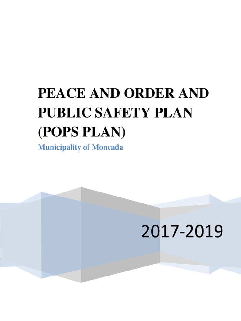 Moncada POPS Plan 2017-2019 Overview | PDF | Traffic Collision ...