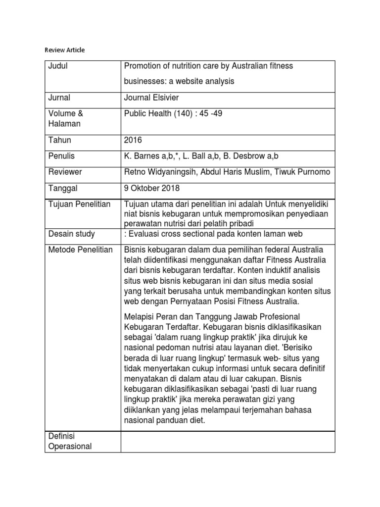 Cara Mereview Jurnal Ilmiah | PDF