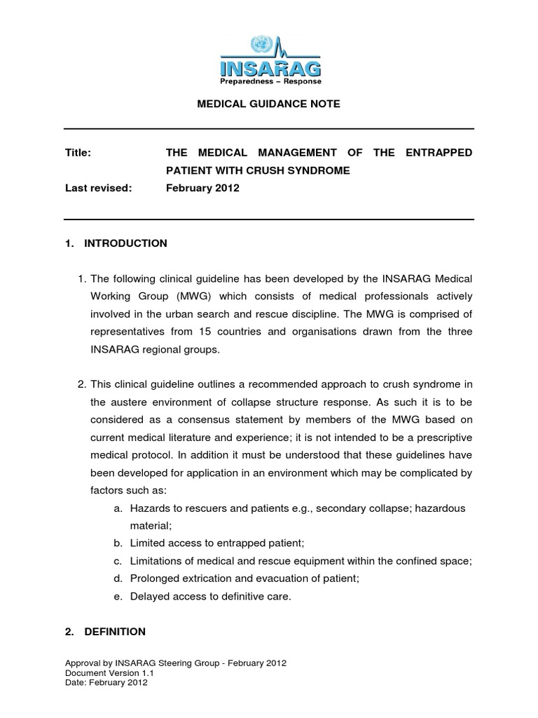 07 MWG The Medical Management of The Entrapped Patient With Crush ...