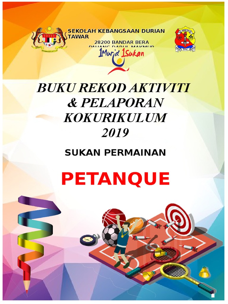 Cover Buku Aktiviti Sukan Permainan | PDF