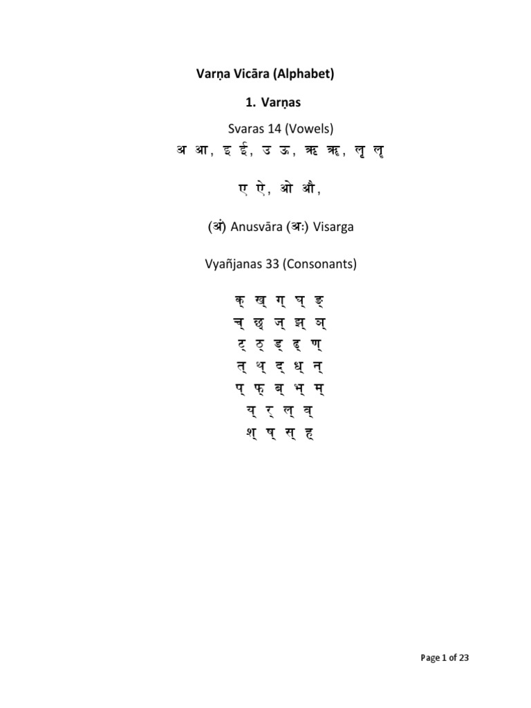 Sanskrit Grammar | PDF
