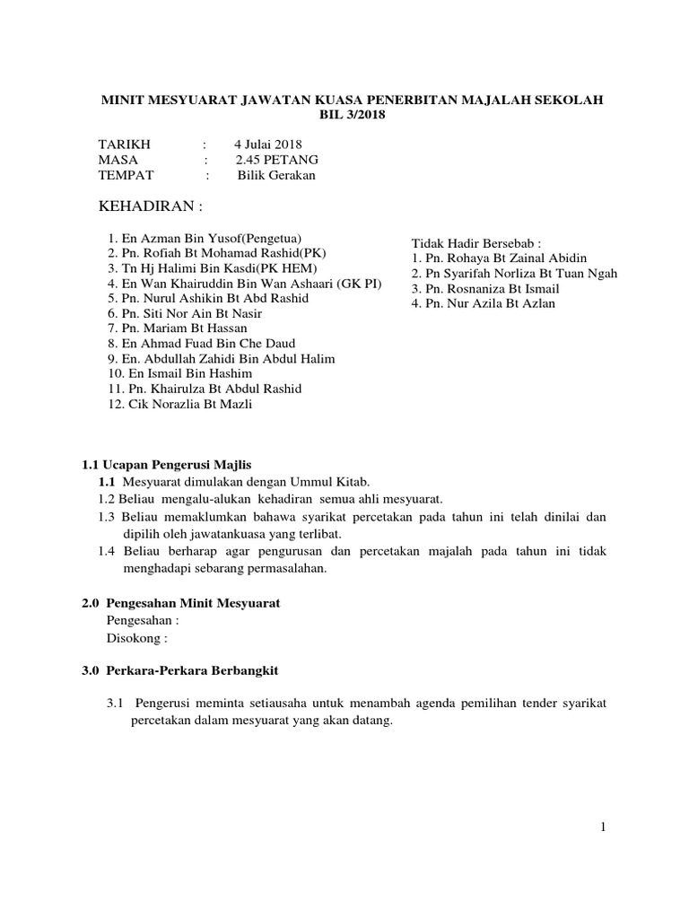 Sidang Redaksi 2018 | PDF