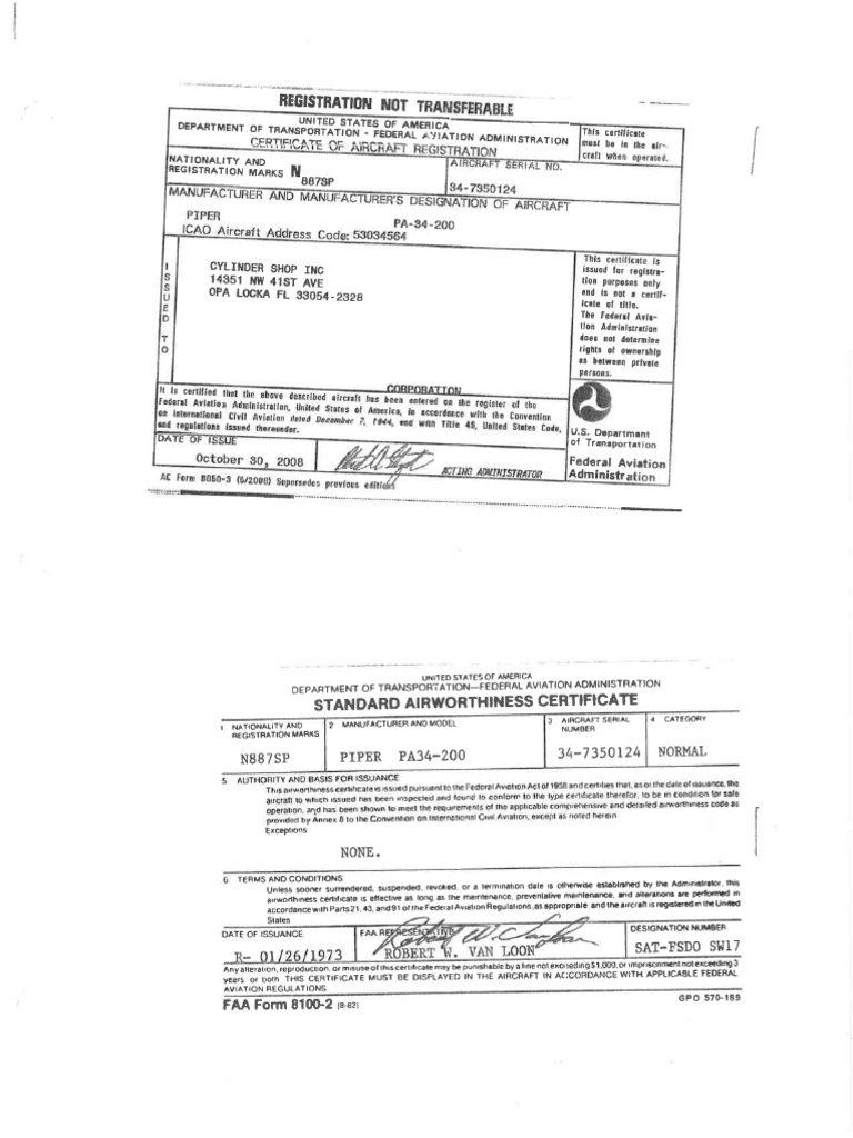 Piper Seneca 1972 POH PDF | Download Free PDF | Landing Gear | Relay