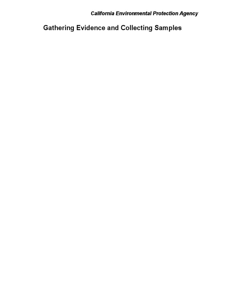 CUPA Documents Inspection FctShtEvdSmp | PDF | Evidence | Sampling ...