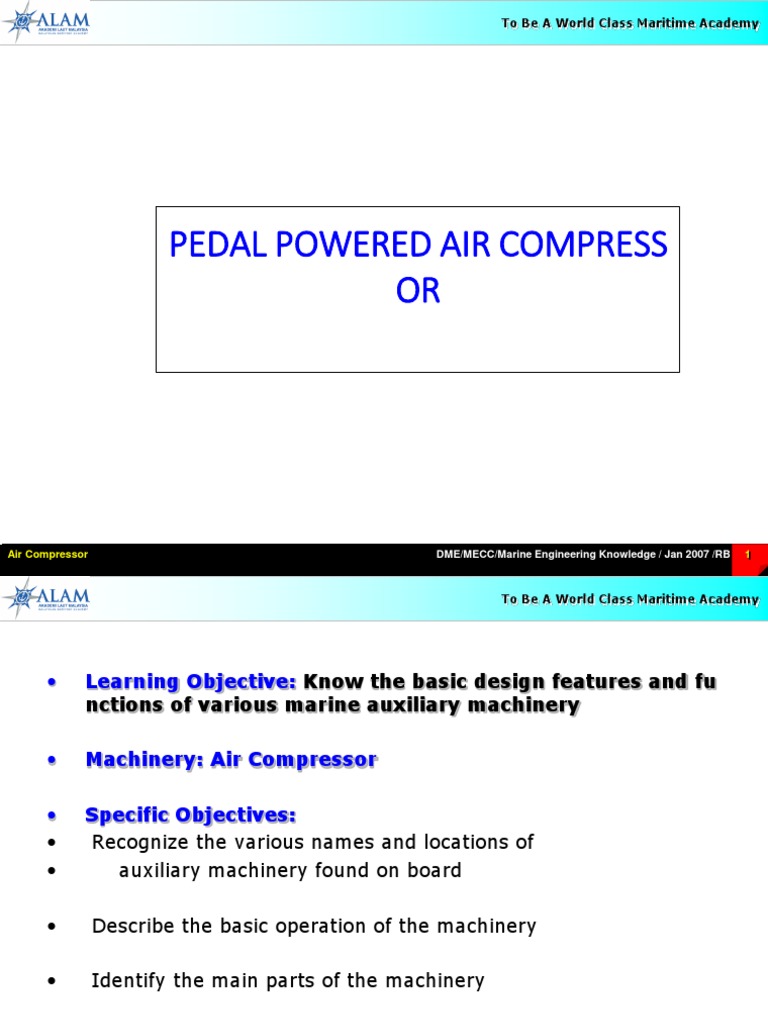 Pedal Powerd Air-L Compressor | PDF | Valve | Actuator