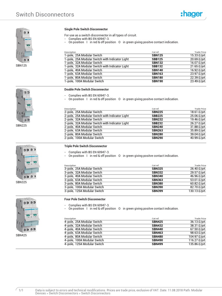 Hager | PDF | Switch | Machines