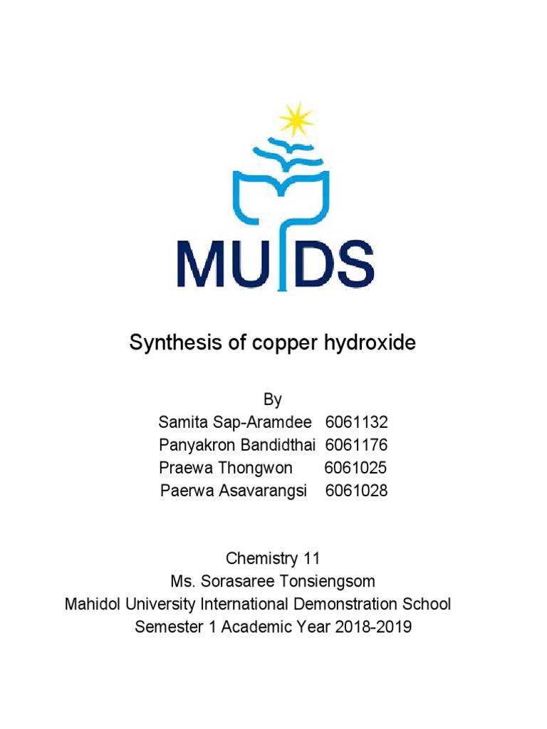 Lab Report | PDF | Filtration | Stoichiometry