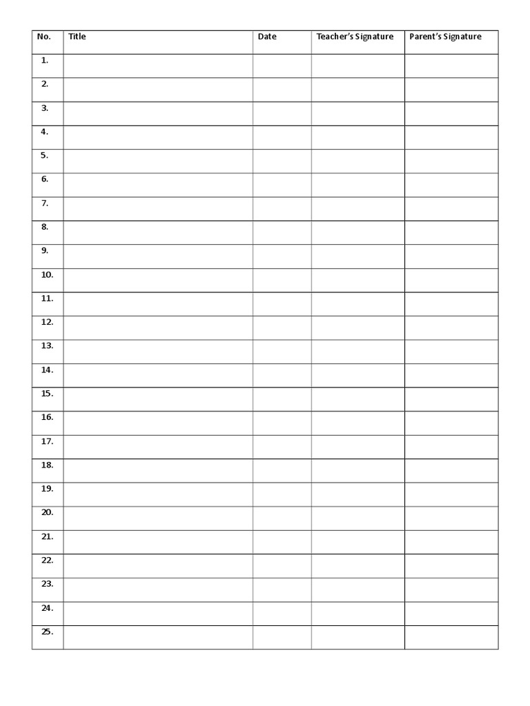 Student Assignment Tracking Sheet - Semester 1 | PDF