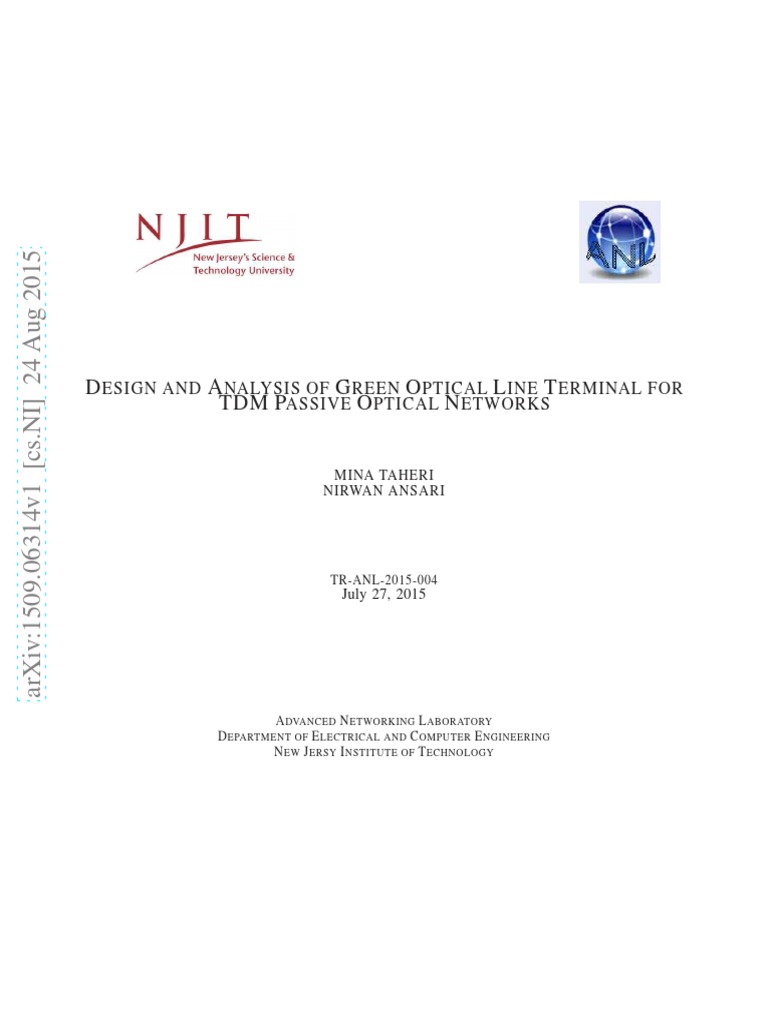 An Energy-Efficient Optical Line Terminal Design for Passive Optical ...