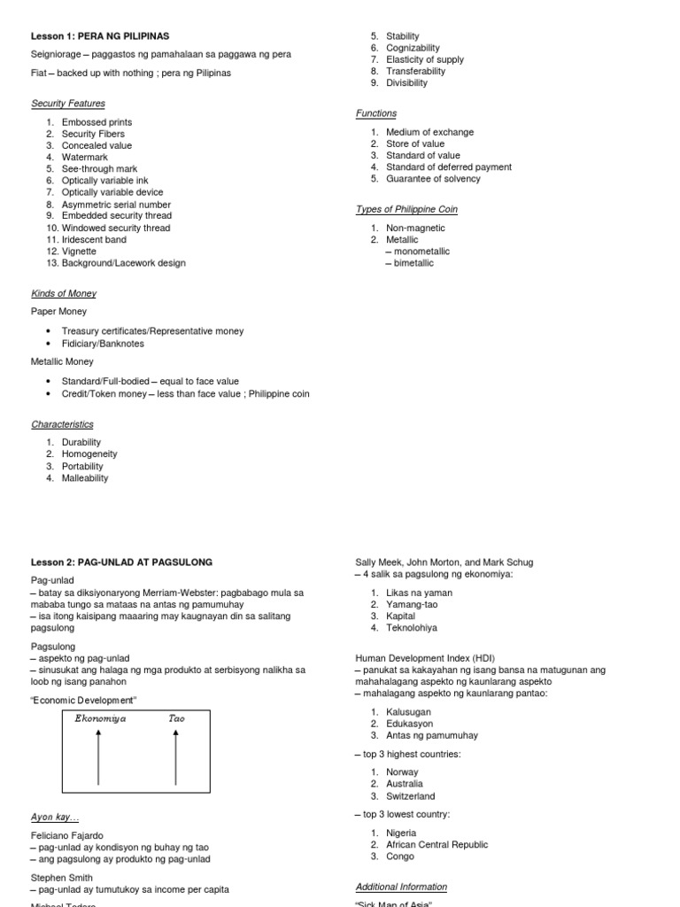 Ap Reviewer For Grade 10 | PDF