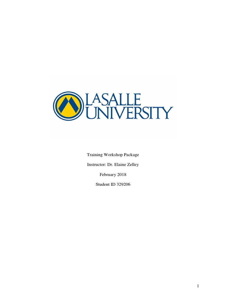 Training Workshop Package | PDF | Educational Assessment | Affect ...
