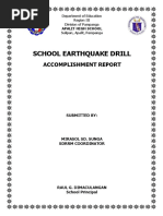 NSED Earthquake Drill Evaluation Form | PDF | Emergency Evacuation ...