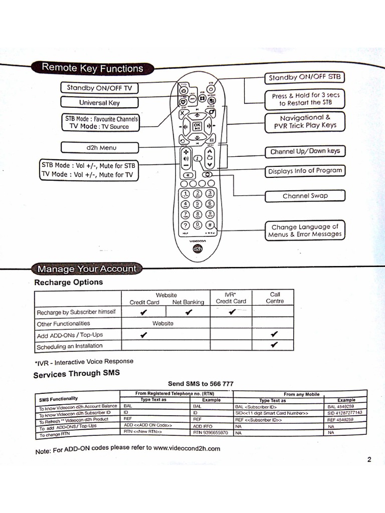 14 D2H Remote Pairing | PDF