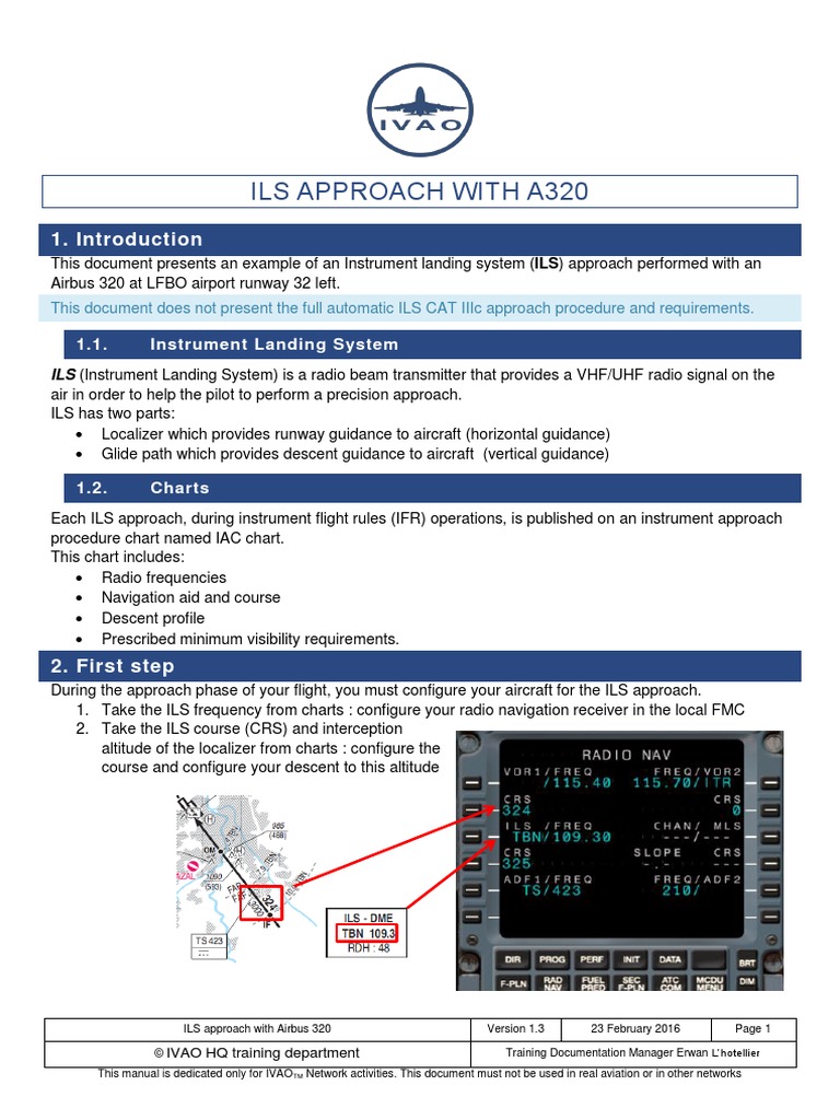 CP ILS Approach A320 PDF | PDF