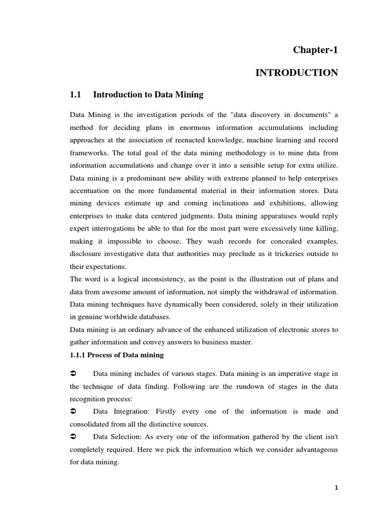 Thesis Chapterwise | PDF | Data Mining | Data