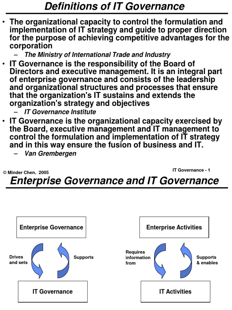 IT Governance | PDF