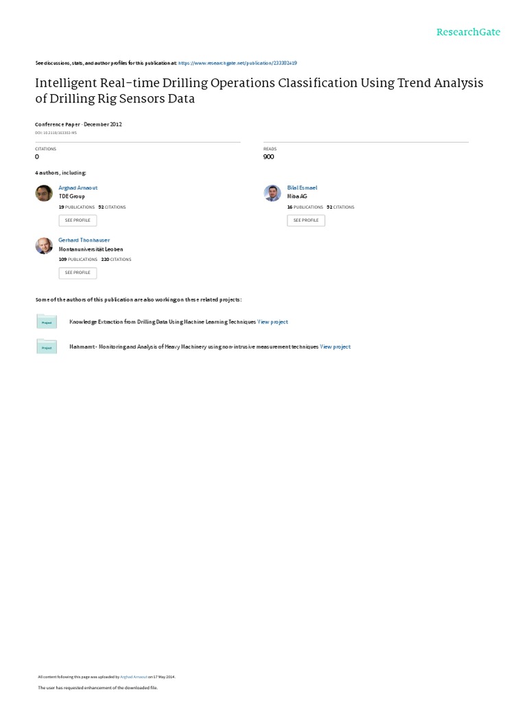 Intelligent Real-Time Drilling Operations Classification Using Trend ...