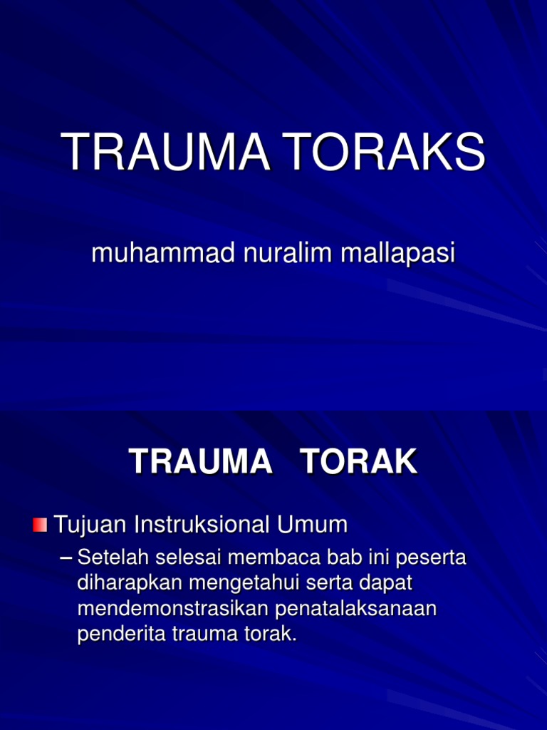 Trauma Toraks Baru BTCLS | PDF