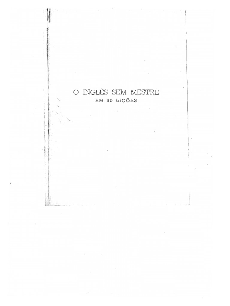 Jacob Bensabat - O Inglês Sem Mestre PDF | PDF