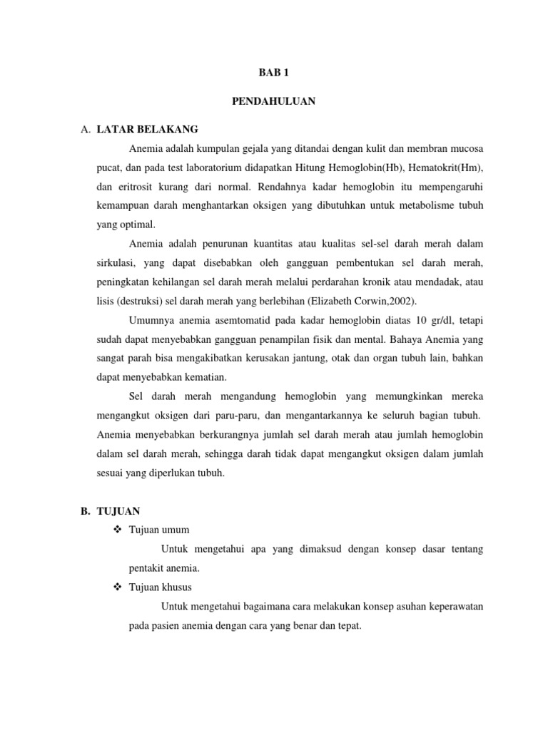 Makalah Anemia | PDF
