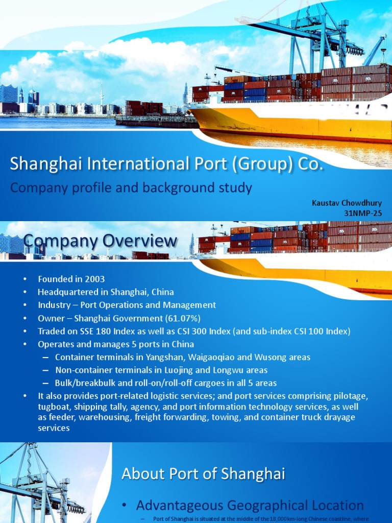Shanghai International Port Overview | PDF | Port | Shanghai