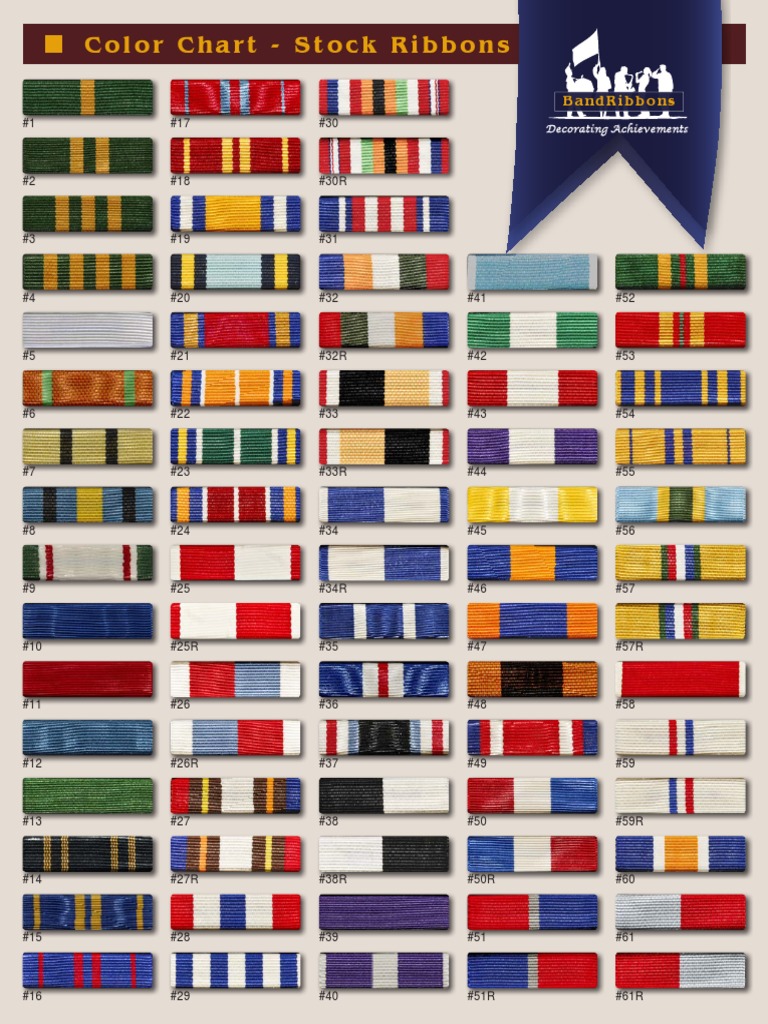 Ribbon Color Chart | PDF