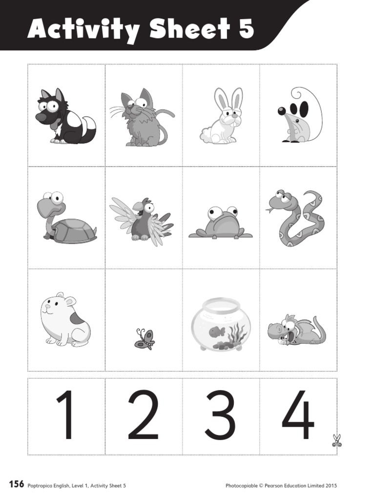 Activity Sheet 5: Poptropica English, Level 1, Activity Sheet 5 ...