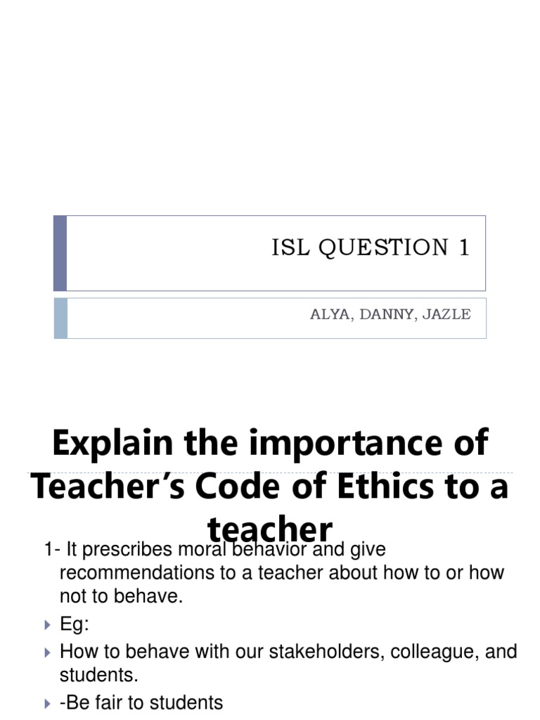 Isl Question 1: Alya, Danny, Jazle | PDF