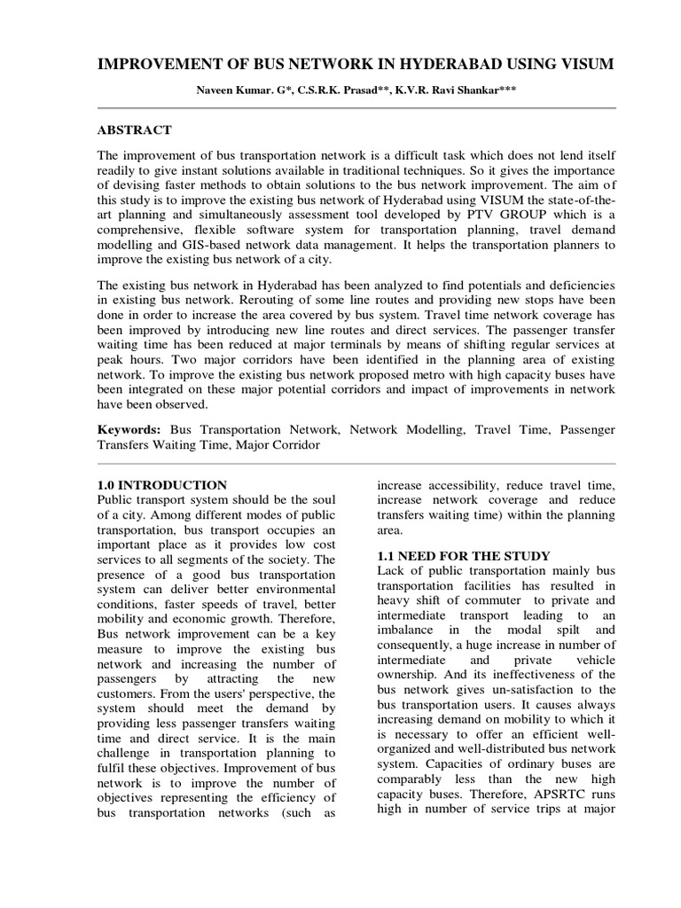 Strategic Transport Modelling VISUM PDF | PDF | Bus | Transport