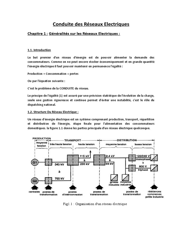 Conduite Des Réseaux Electriques | PDF | Réseau électrique | Scada