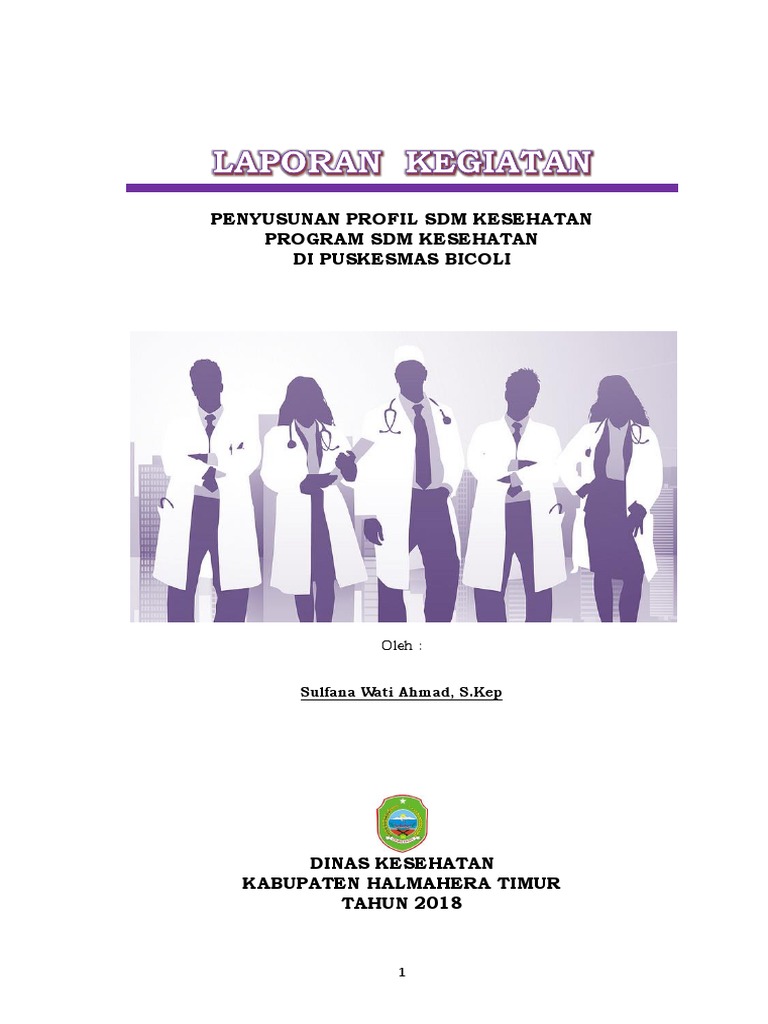 Laporan Kegiatan Profil SDMK - PKM Bicoli | PDF