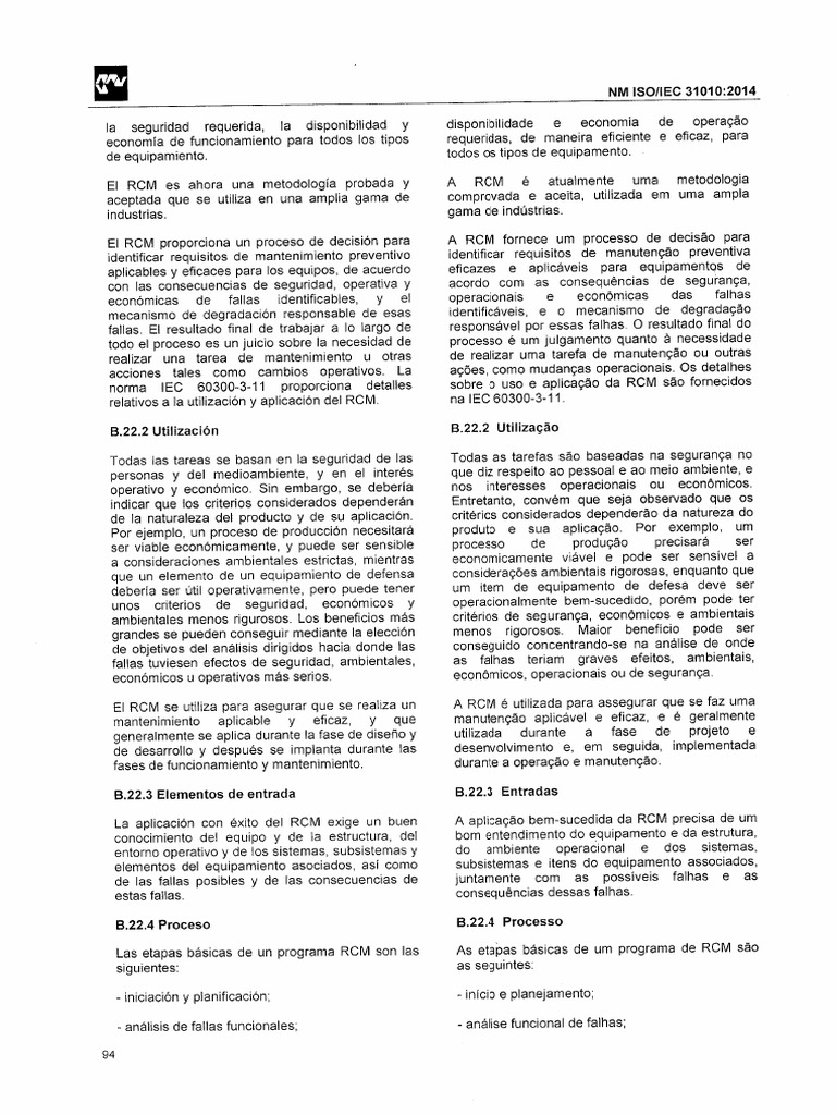 ISO IEC 31010 14 Evaluacion de Riesgos | PDF