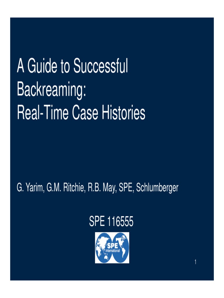 2009 - 02 - Drilling - A Guide To Successful Backreaming | PDF ...