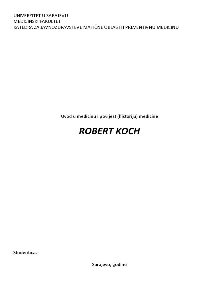 Robert Koch | PDF