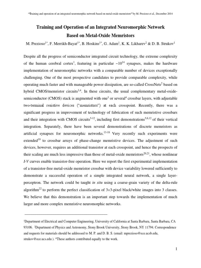 Training For Neuromorphic | PDF | Semiconductor Device Fabrication ...