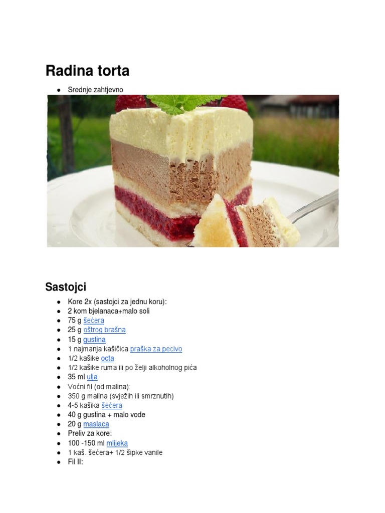 Radina Torta | PDF