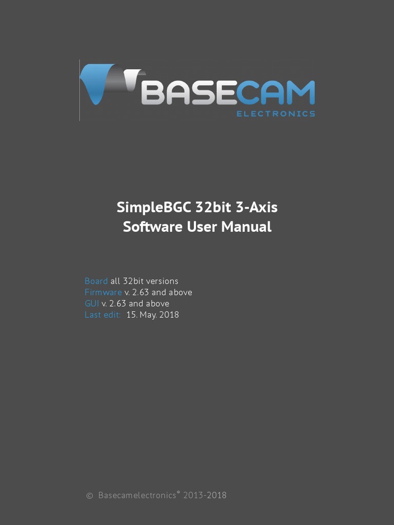SimpleBGC 32bit Manual 2 6x Eng PDF | PDF | Bluetooth | Wi Fi