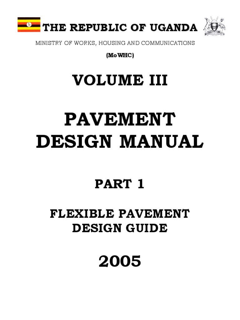 Flexible Pavement Design Manual, Part I First Part | PDF | Road | Road ...