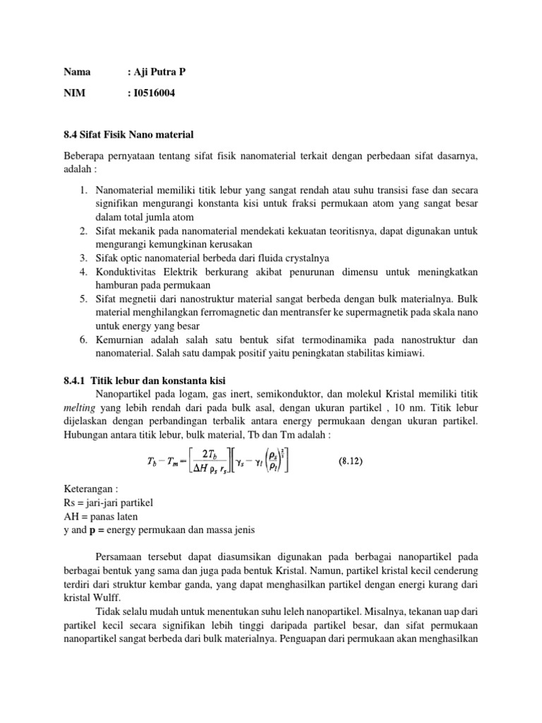 Review Jurnal Nano Material | PDF