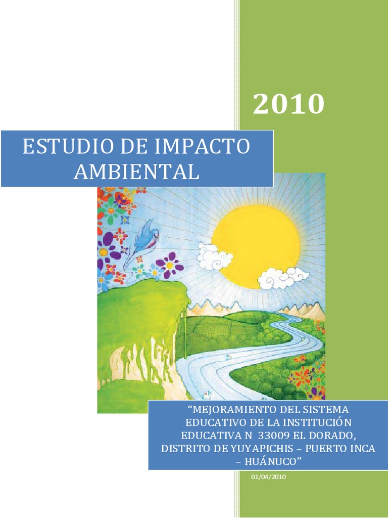 Estudio de Impacto Ambiental | PDF | Evaluación de impacto ambiental ...