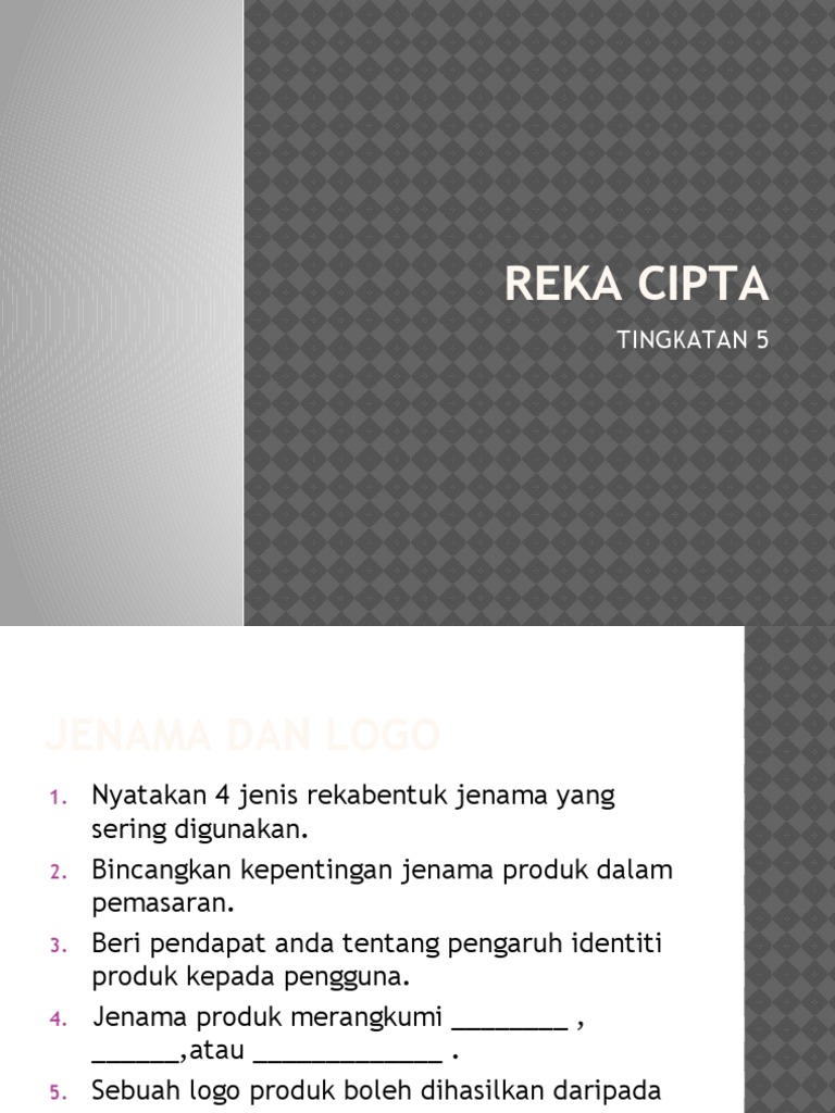 Nota Ringkas Reka Cipta Ting 5 | PDF