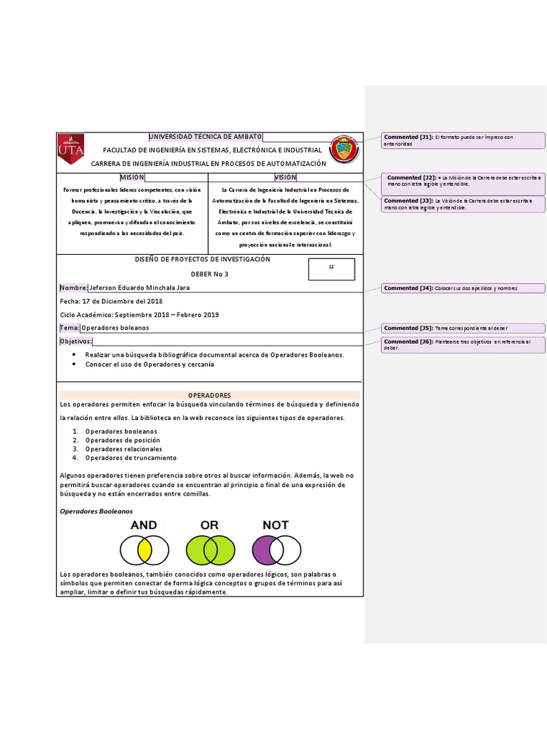 Operadores Boleanos | PDF | Comillas | Puerta lógica