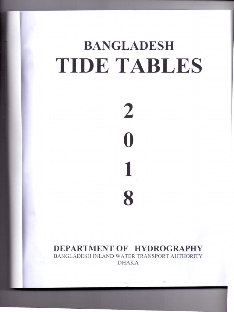 Bangladesh Tide Tables (Shitalakhya River, 2018) | PDF