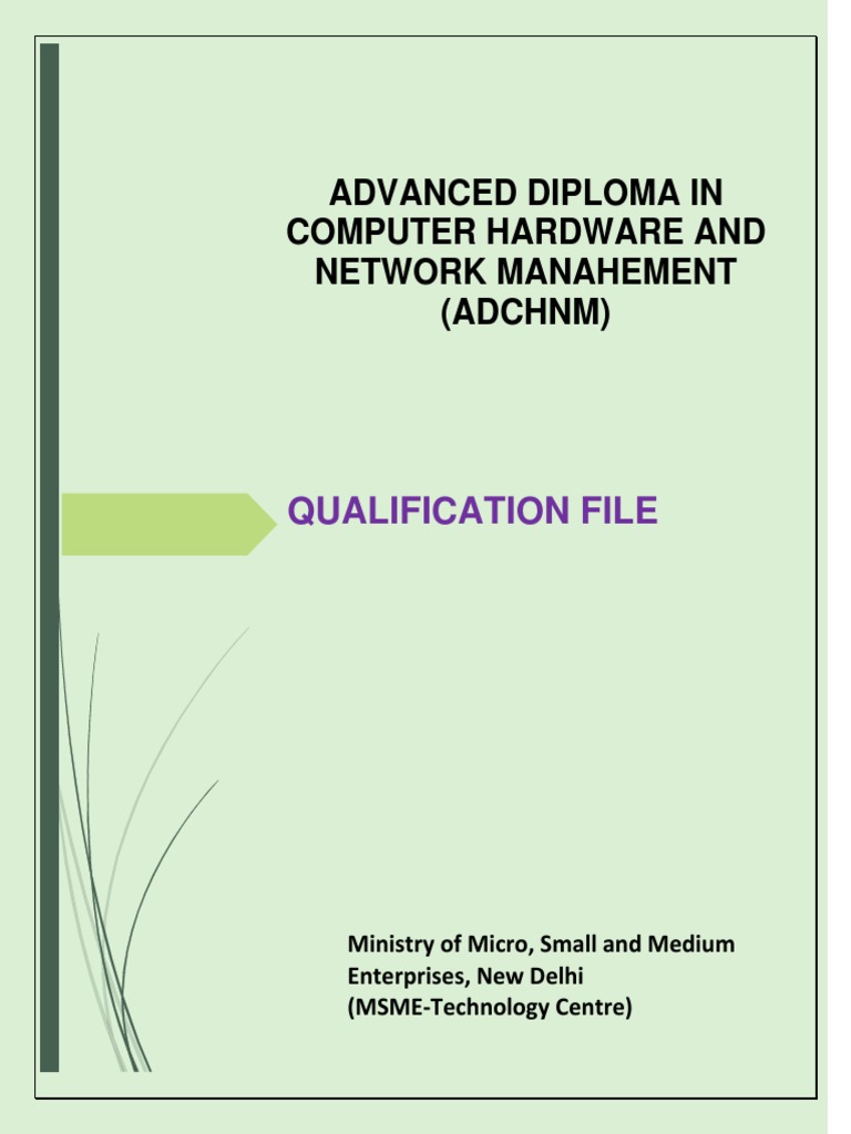 Advanced Diploma in Computer Hardware & Network Management | PDF ...