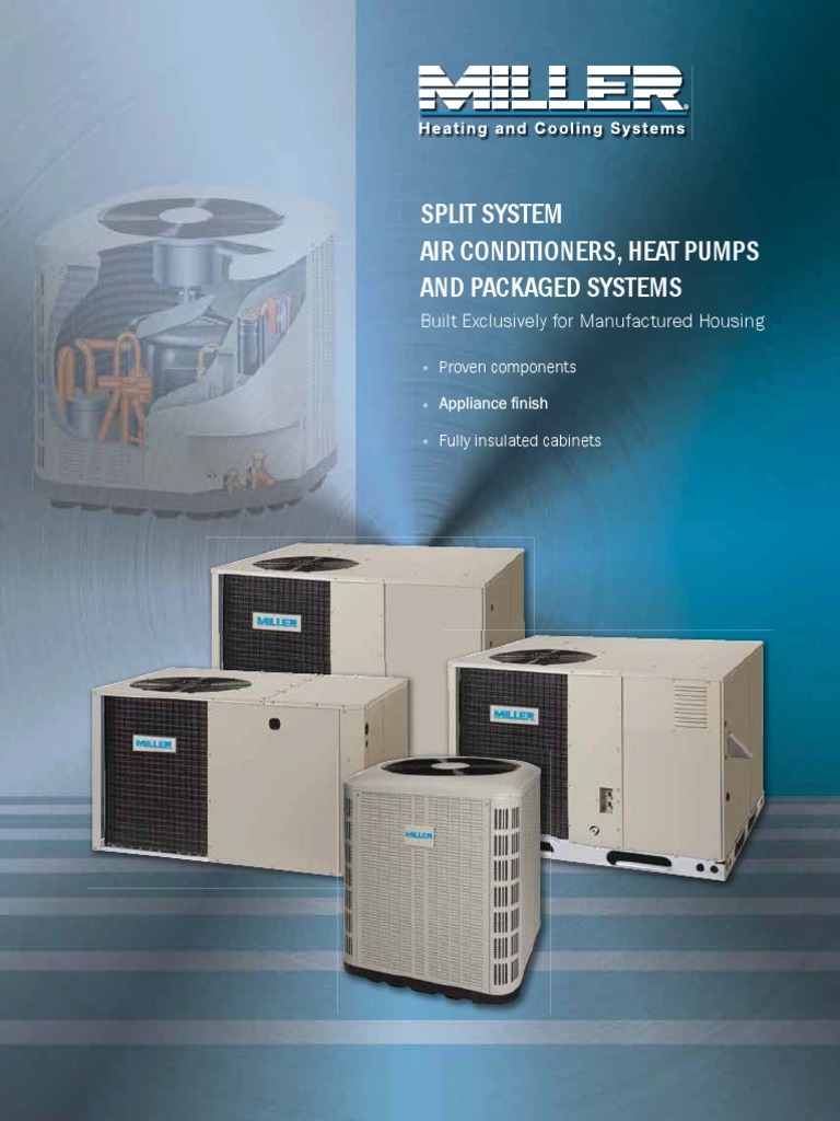 MILLER Brand Split Type Air Conditioners Specification | PDF | Heat ...