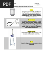 Common Laboratory Apparatus | PDF | Chemistry | Physical Sciences